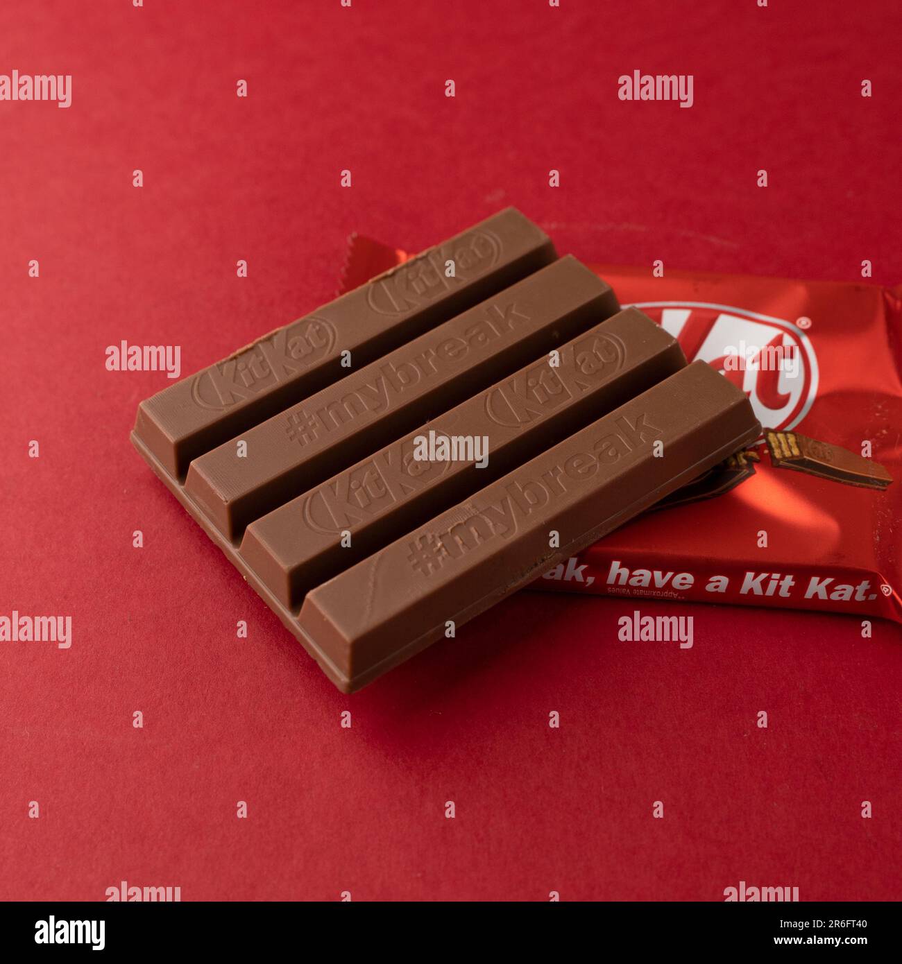 Assam, india - Augest 15, 2020 : Kitkat chocolate bar isolated stock ...