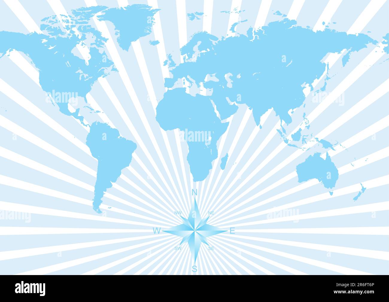 Ray on a map Stock Vector Images - Alamy