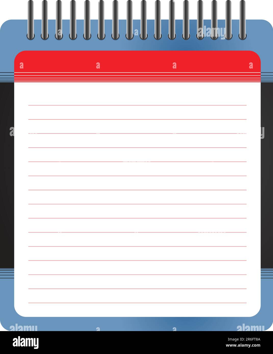Illustration of isolated blank white notepad Stock Vector Image & Art ...
