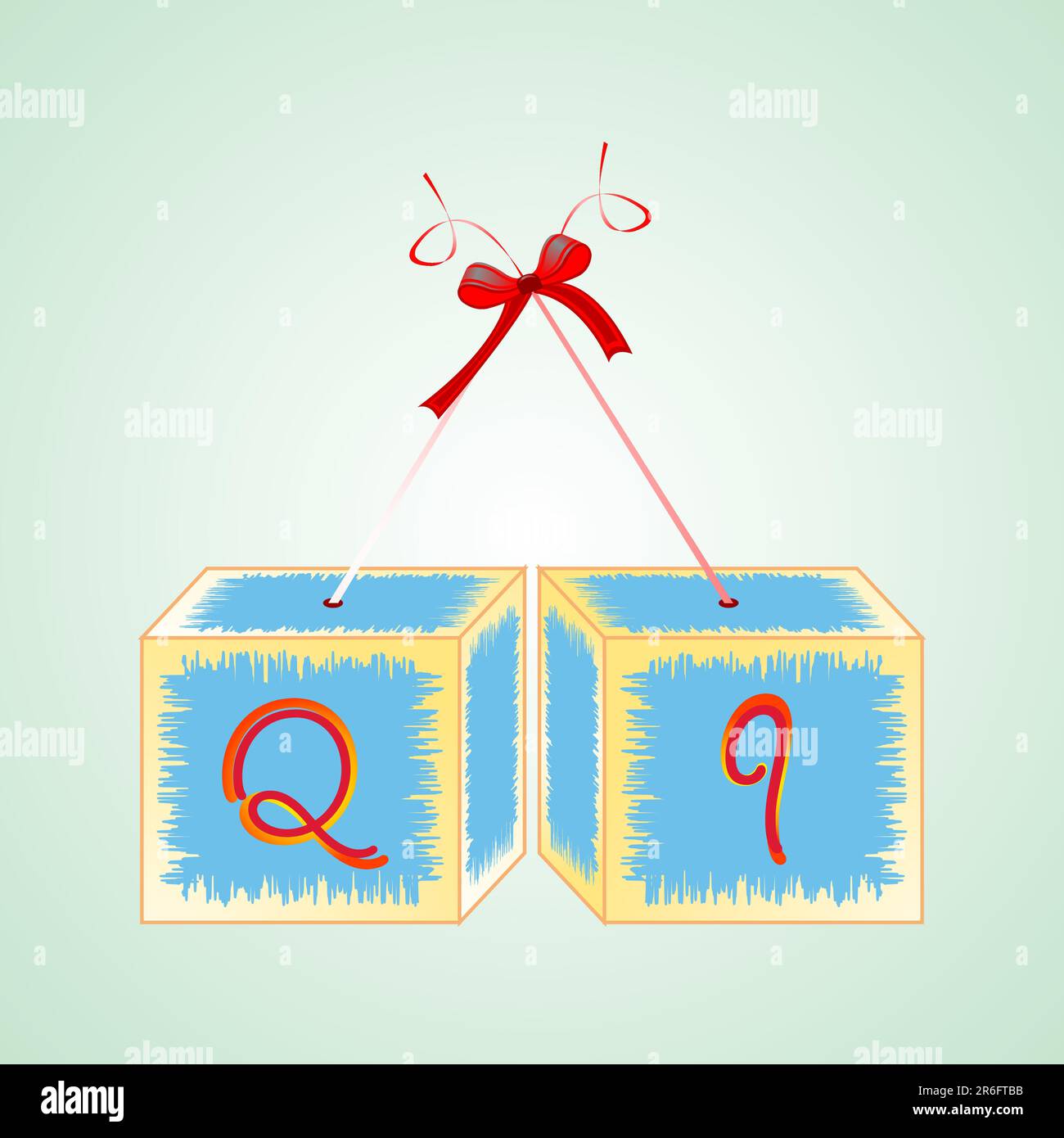 cubes alphabet Q, abstract art illustration Stock Vector Image & Art ...