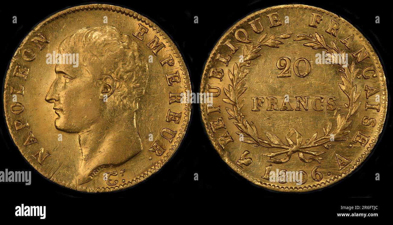 20 francs napoleon hi-res stock photography and images - Alamy