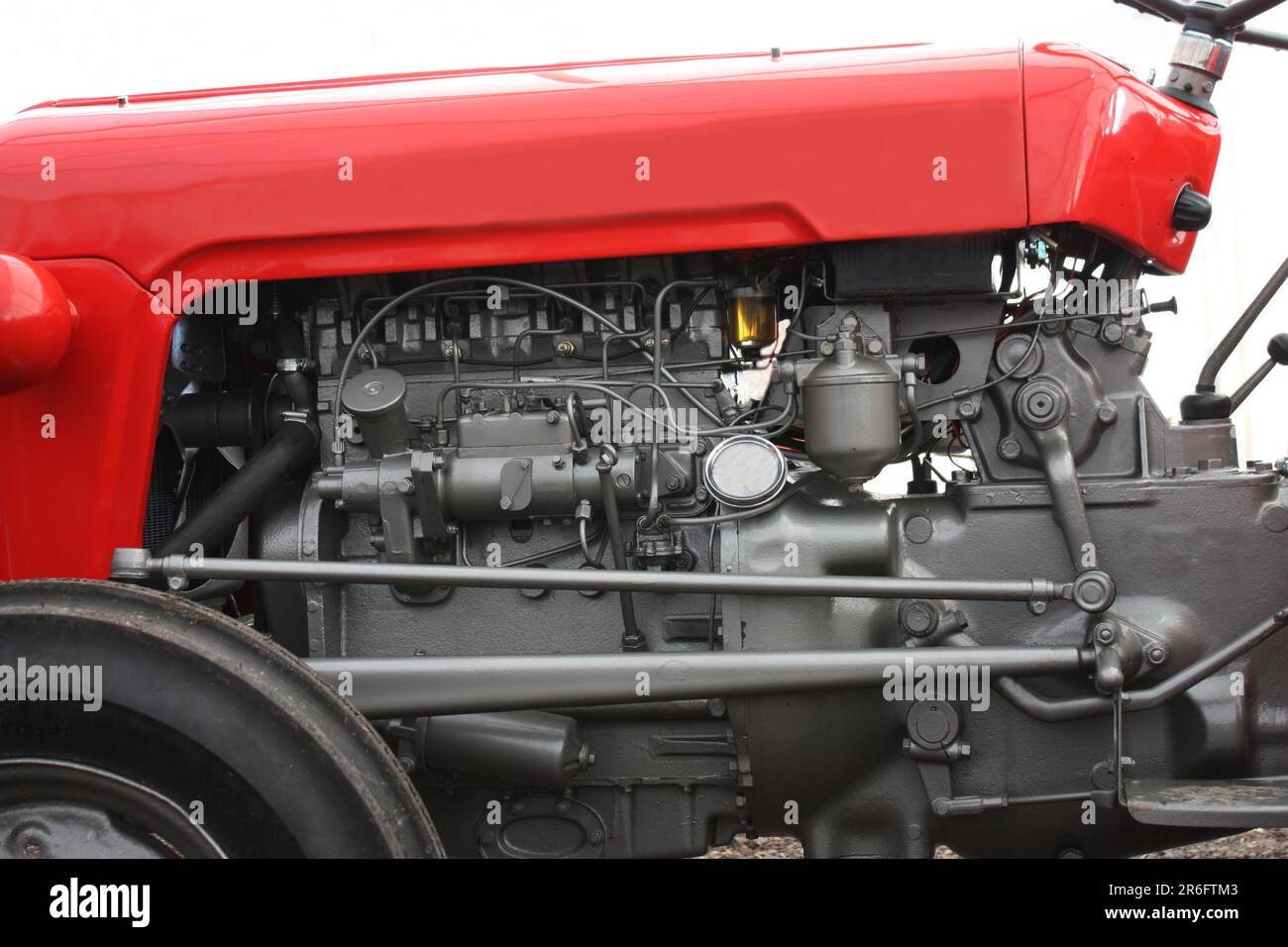 The Engine of a Classic Vintage Agricultural Tractor Stock Photo - Alamy