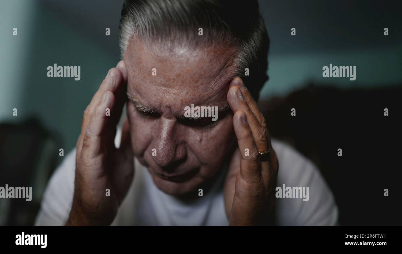 Caucasian Middle-Aged Man Struggling with Life s Difficulties ...
