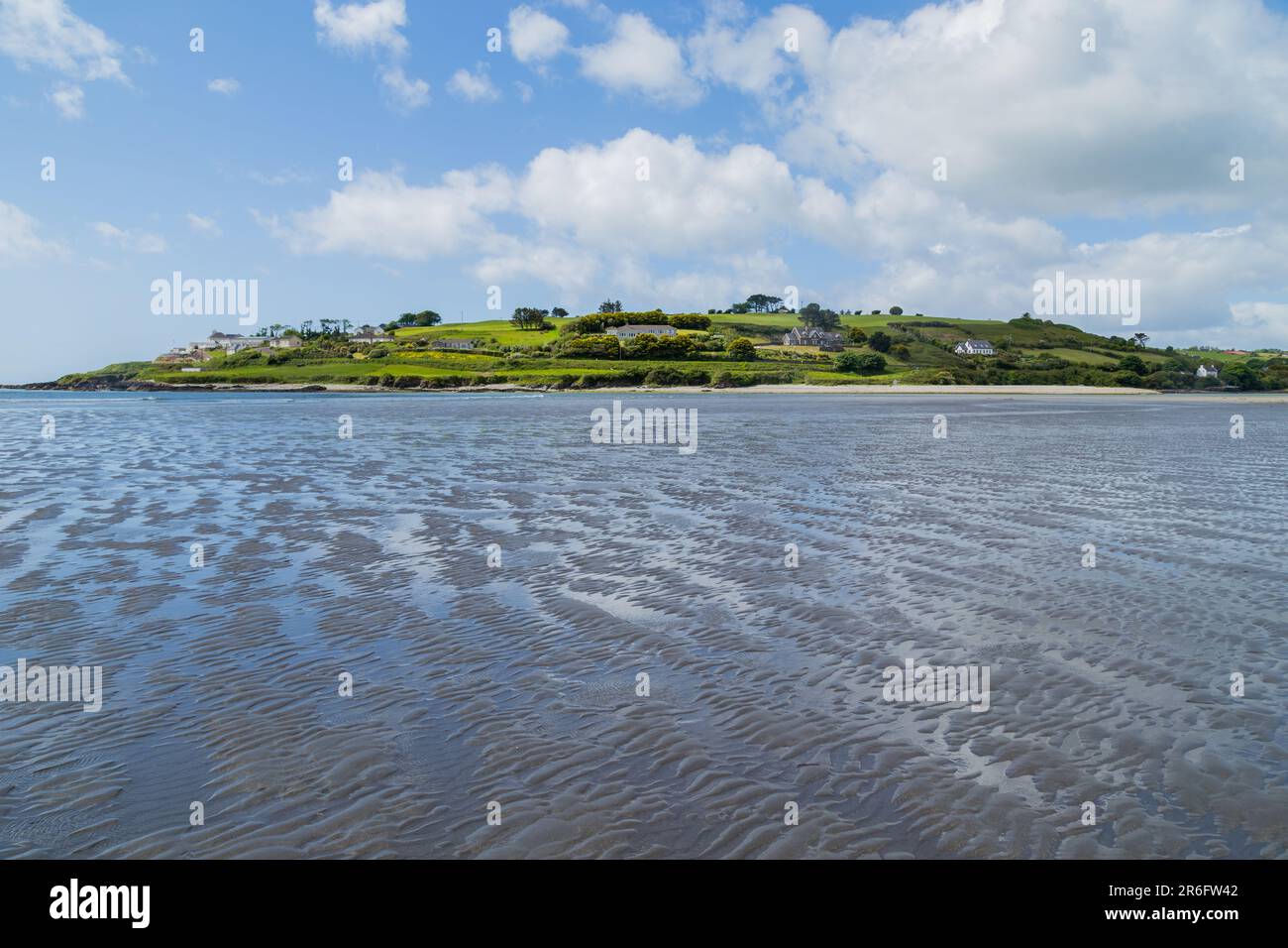 Inchydoney Island and the famous Irish beach on a sunny summer. Ireland ...