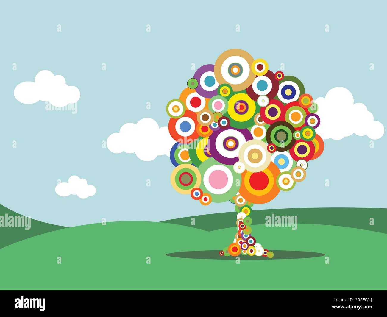 Abstract vector tree hi-res stock photography and images - Alamy