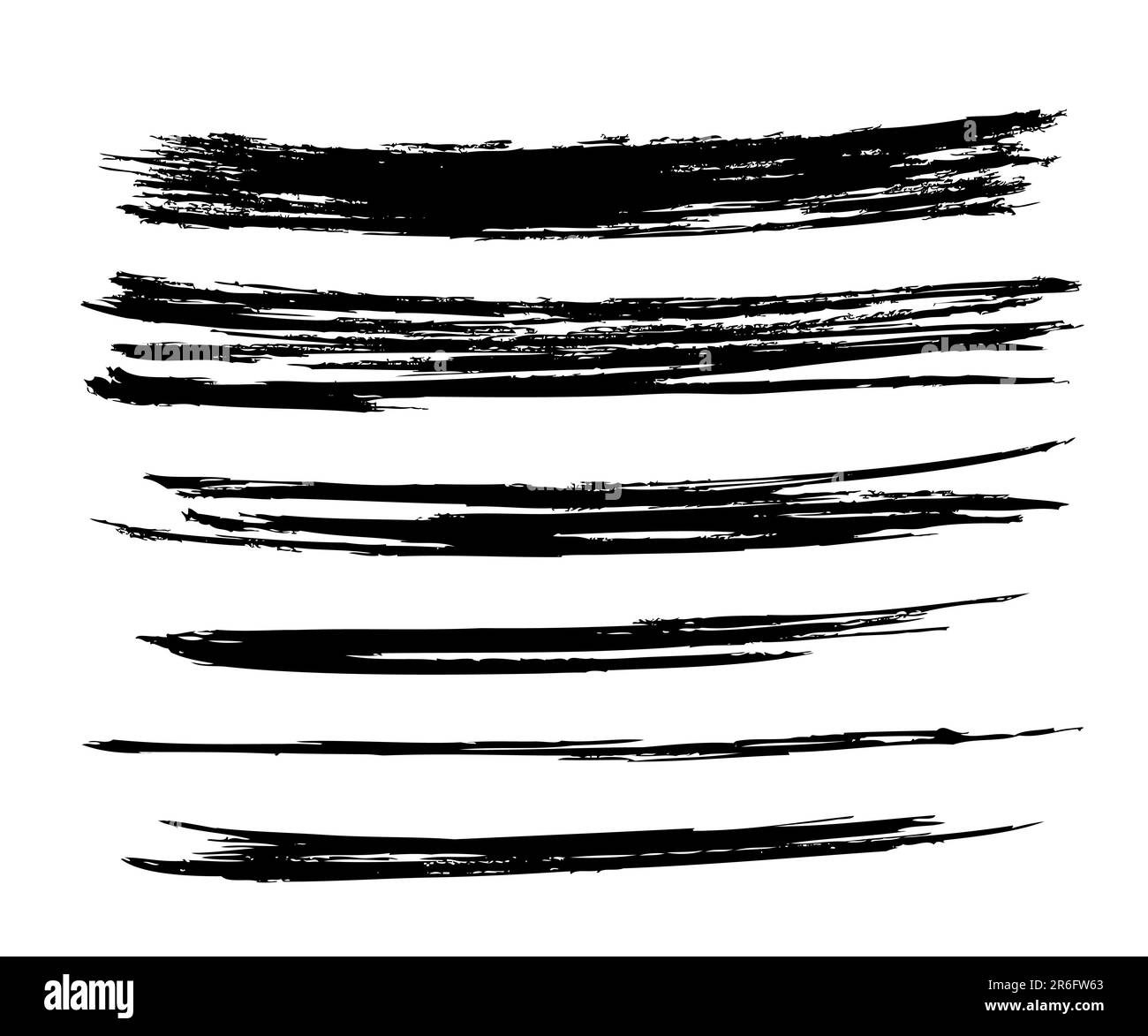 Paint watercolor brushes Black and White Stock Photos & Images - Alamy