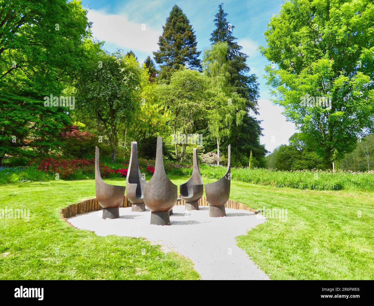 Himalayan Garden and Sculpture Park, Ripon, UK Stock Photo - Alamy