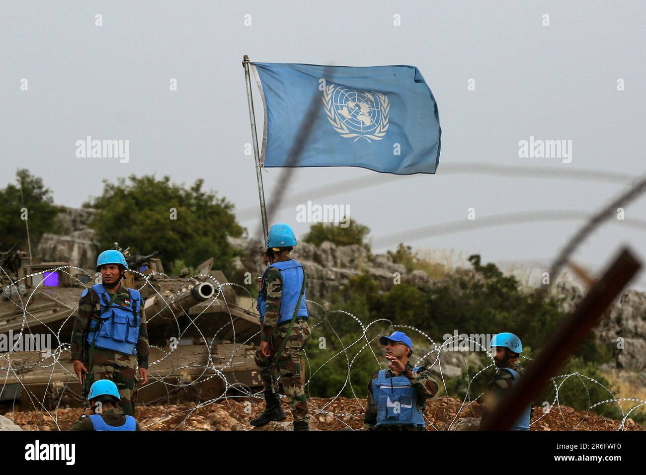 Kfarchouba, Lebanon. 09th June, 2023. A United Nation peacekeeping ...