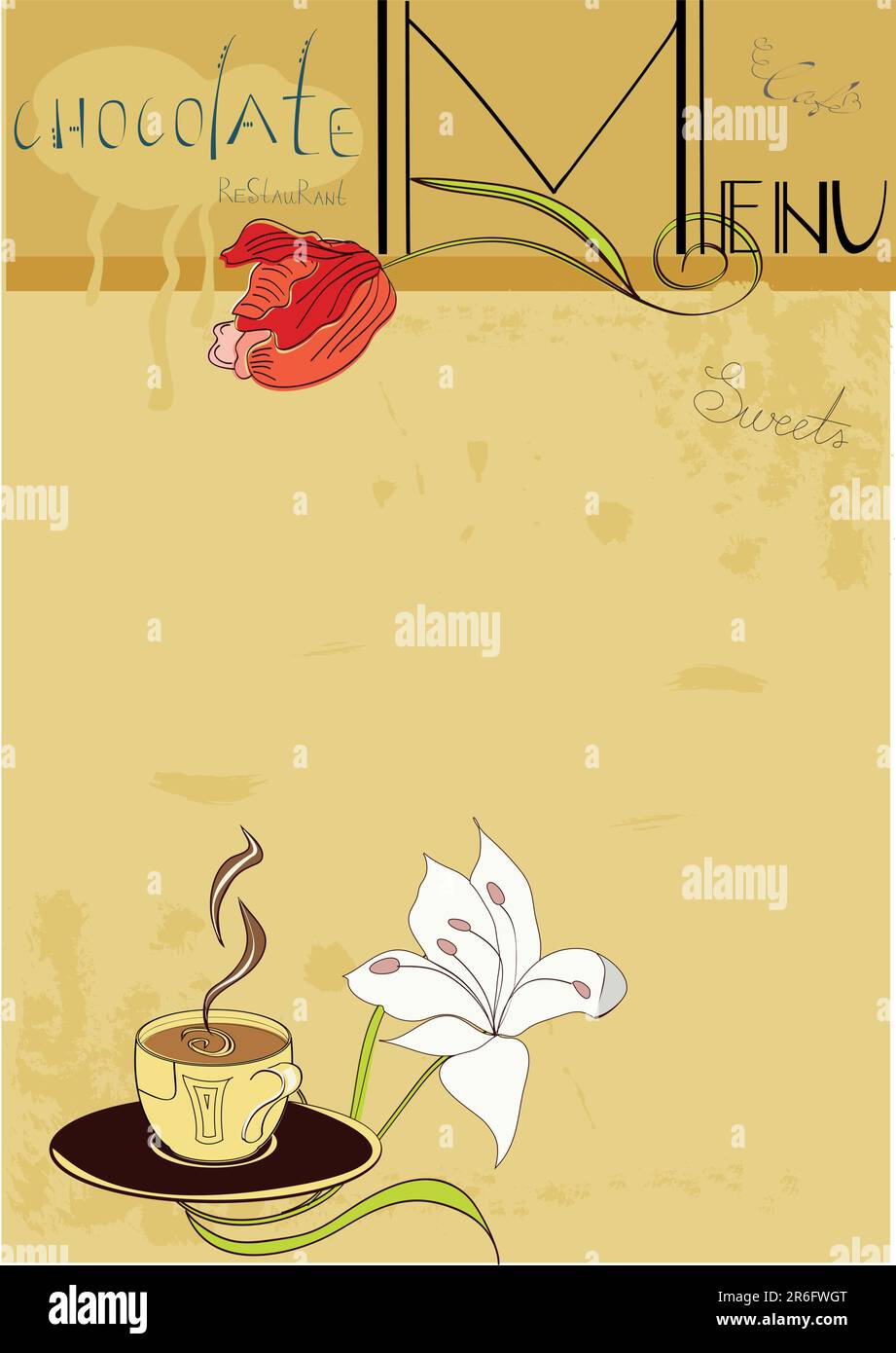 Template for menu design Stock Vector Image & Art - Alamy