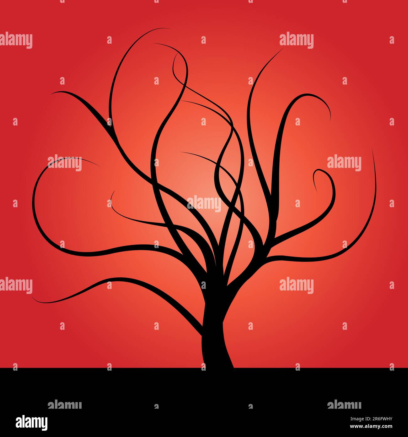 Abstract tree vector illustration Stock Vector Image & Art - Alamy