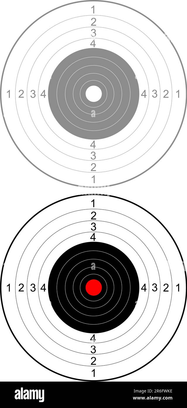 Target for shooting from a cold steel Stock Vector Image & Art - Alamy