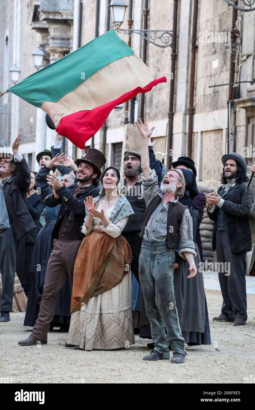 Palermo, Italy. 09th June, 2023. The Leopard Netflix series at the four ...