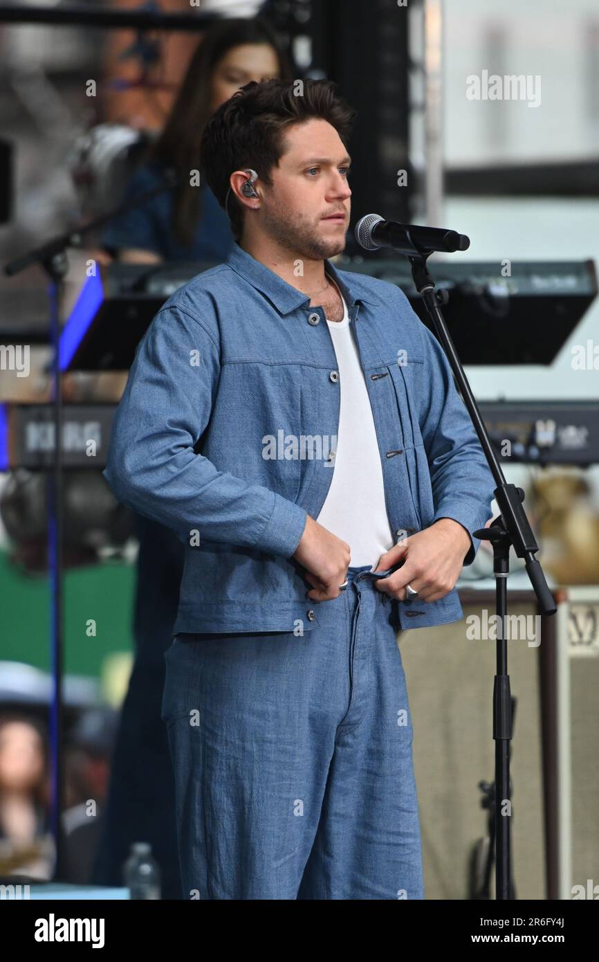 Niall Horan performs on NBC's "Today" at Rockefeller Plaza on June 09 ...