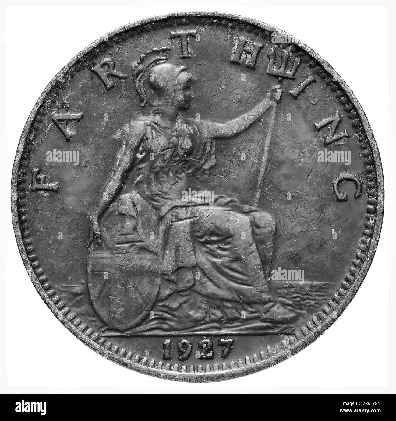 Farthing coin Black and White Stock Photos & Images - Alamy