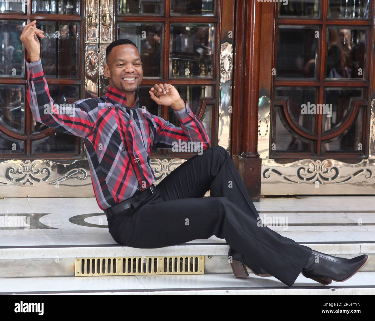 London.UK. International dancing champion Johannes Radebe at a ...