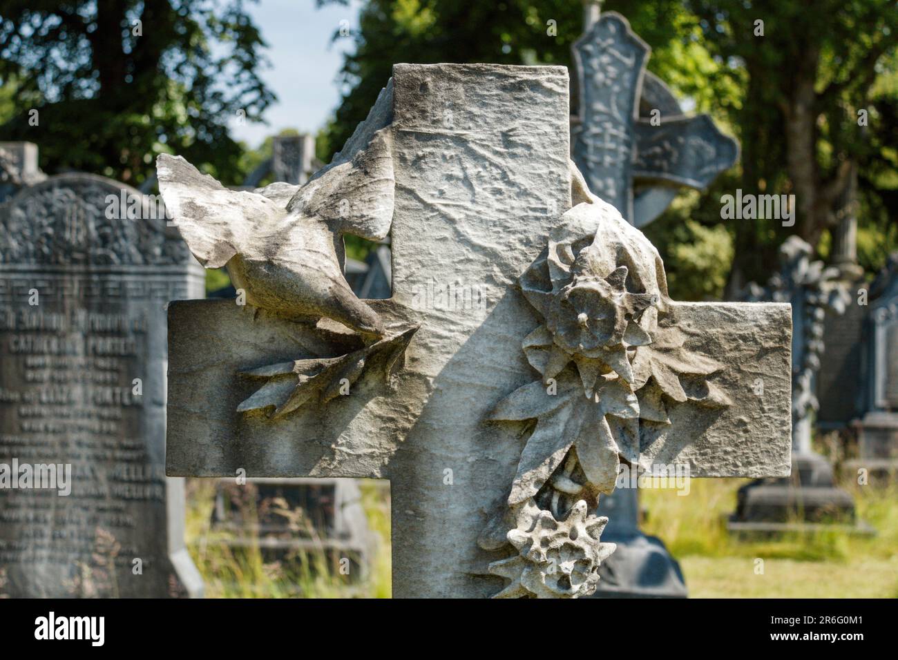 Vicorian gravestone at Manchester Southern Cemetery Stock Photo - Alamy