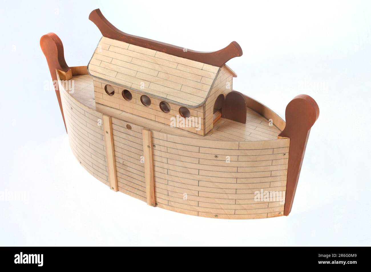 A wooden Noah's Ark toy Stock Photo - Alamy