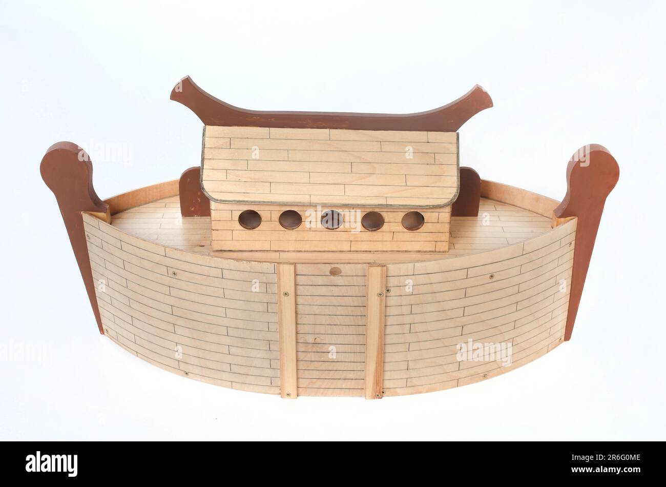 A wooden Noah's Ark toy Stock Photo - Alamy