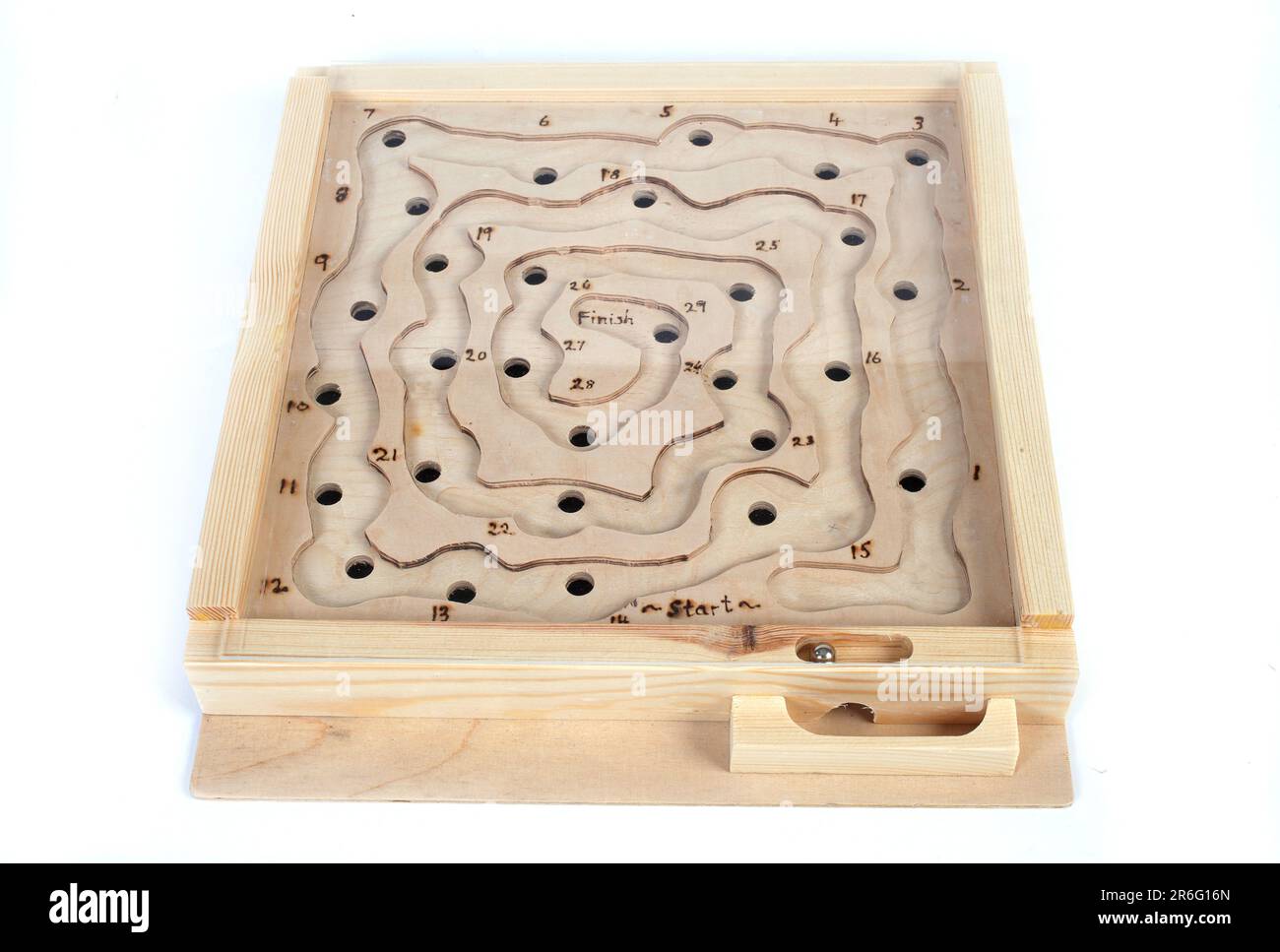 Wooden labyrinth Cut Out Stock Images & Pictures - Alamy