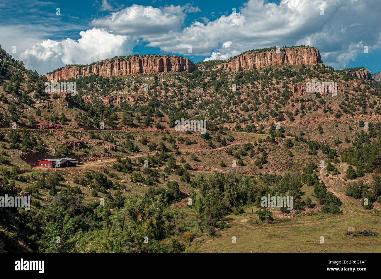 The beautiful canyon country formed by Four Mile Creek as it descends ...