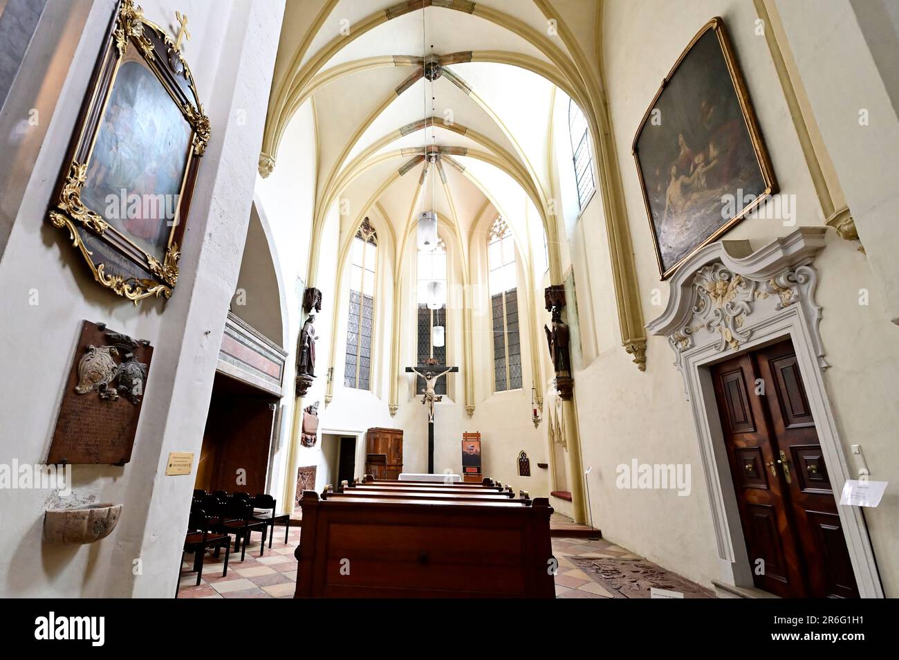 Vienna, Austria. Michael Church in Vienna. Gothic Cross Chapel around ...