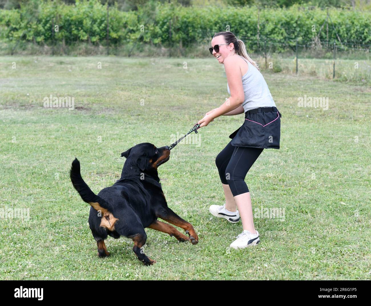 Woman rottweiler hi-res stock photography and images - Alamy