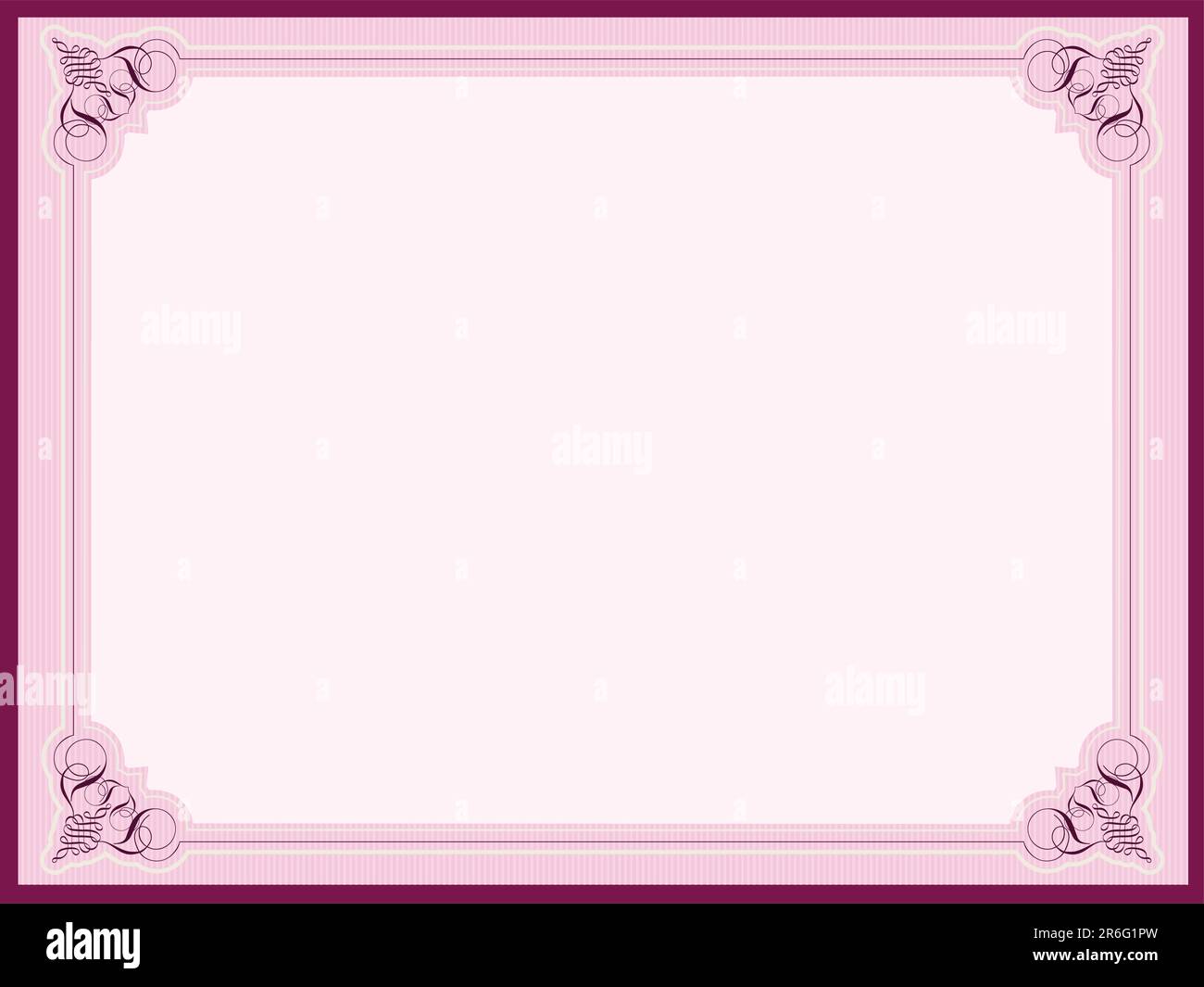 Decorative border in shades of pink Stock Vector Image & Art - Alamy