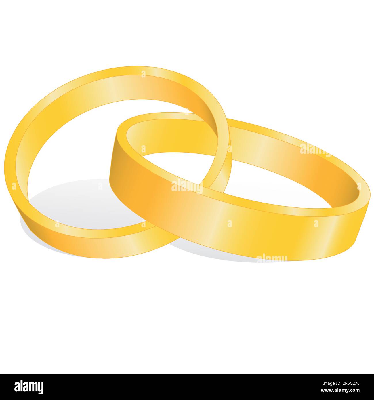 Gold wedding rings - vector illustration Stock Vector Image & Art - Alamy