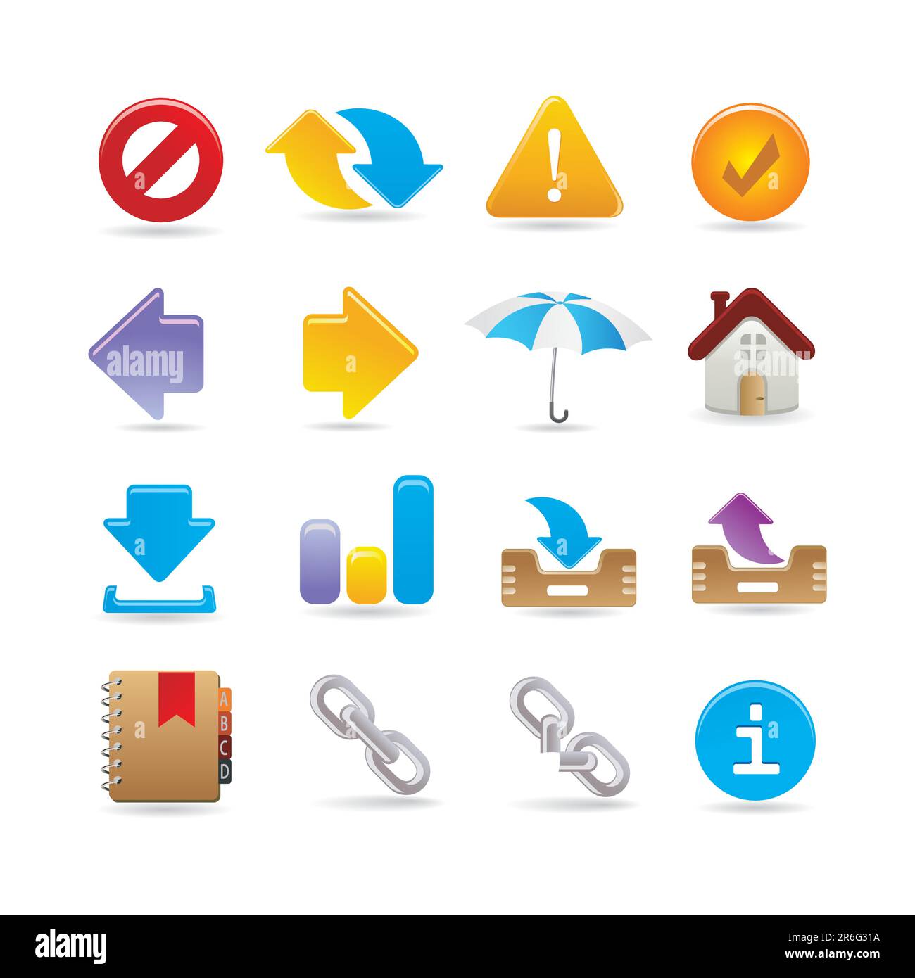 Universal icon set Stock Vector Image & Art - Alamy