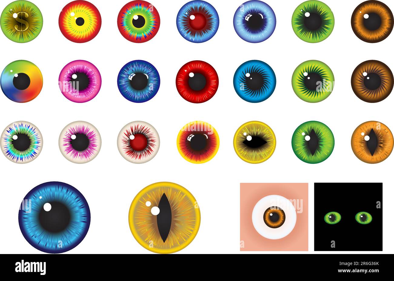 Iris rainbow skin Stock Vector Images - Alamy