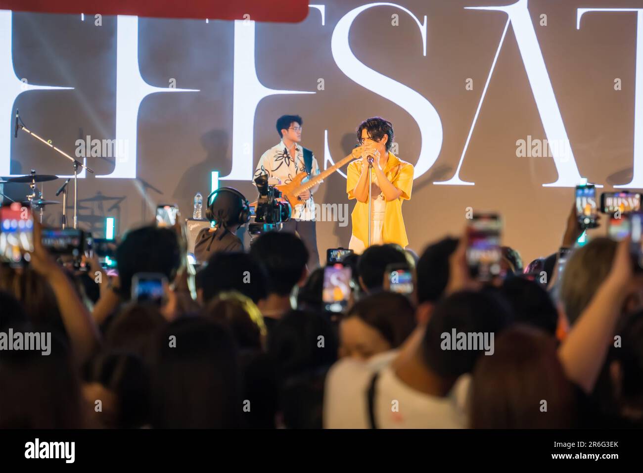 Siam Square, Bangkok, Thailand - APR 14, 2023 Songkran Festival ...