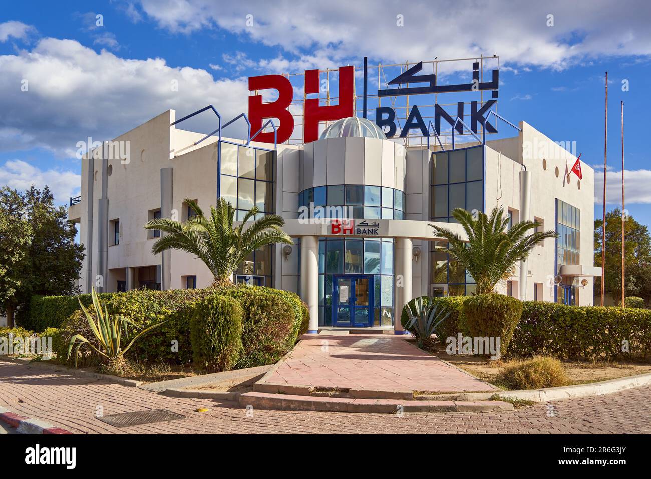 Sousse, Tunisia, January 19, 2023: Luxurious bakery building with huge ...