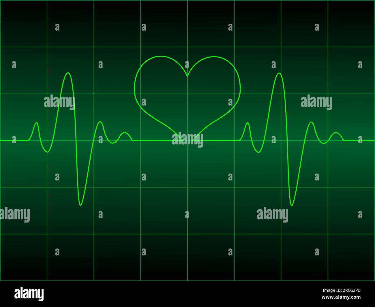 Heart cardiogram with heart on it vector illustration Stock Vector ...