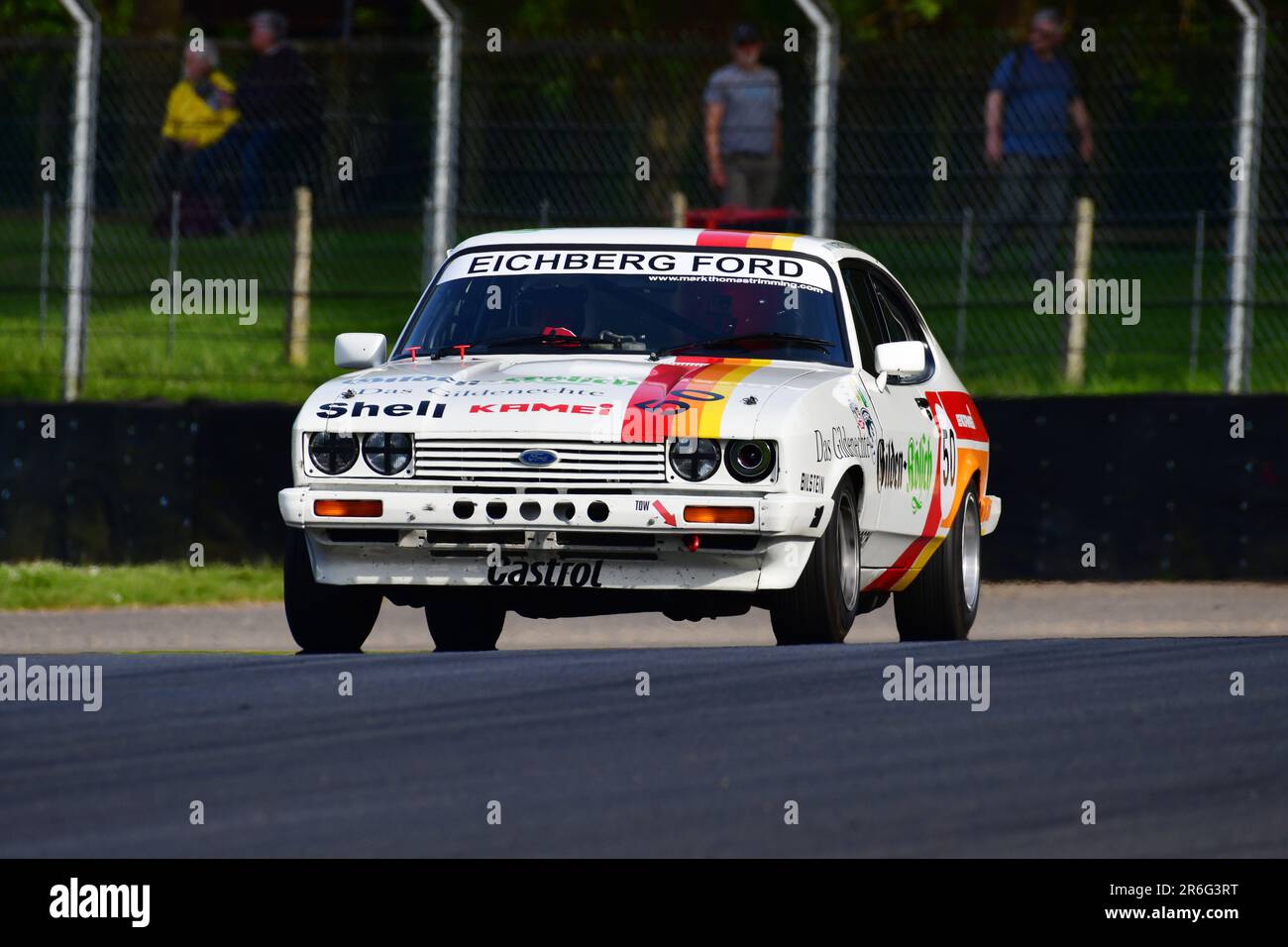 Mark Thomas, Ford Capri, HRDC ‘Gerry Marshall’ Trophy Series, over 30 cars on the grid for a ...