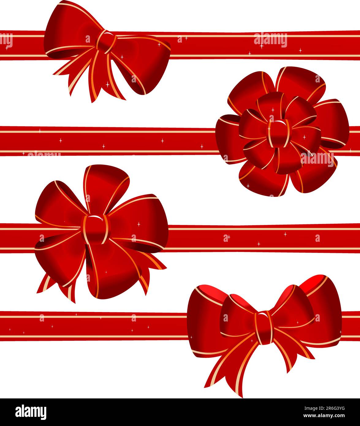 Christmas bow decoration - vector Stock Vector Image & Art - Alamy