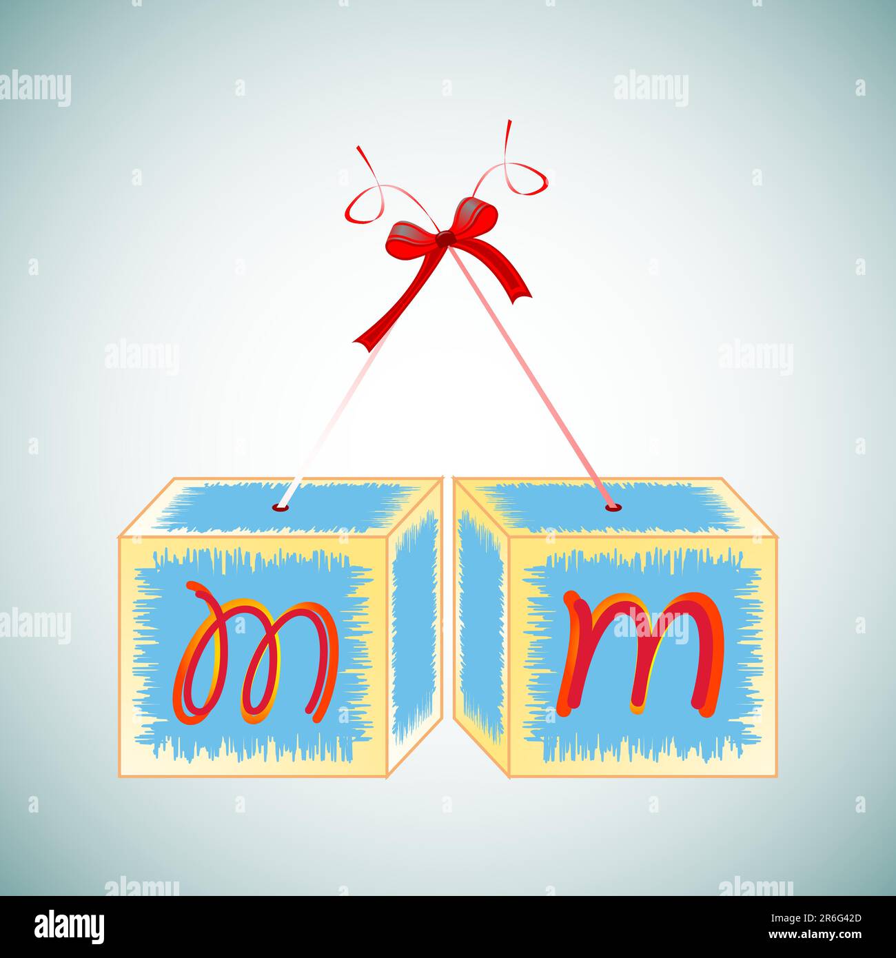 cubes alphabet M, abstract art illustration Stock Vector Image & Art ...