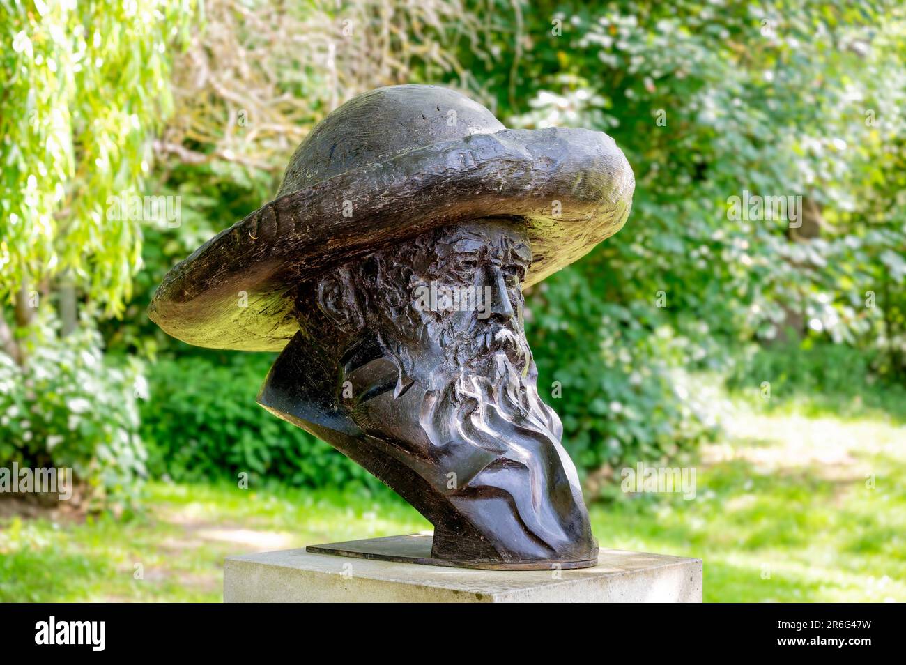 bust of Claude Monet made by Daniel Goupil situated in his former ...