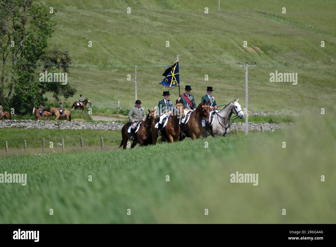 Hawick, UK. 09th June, 2023. Hawick Common Riding 2023, Cornet Euan ...