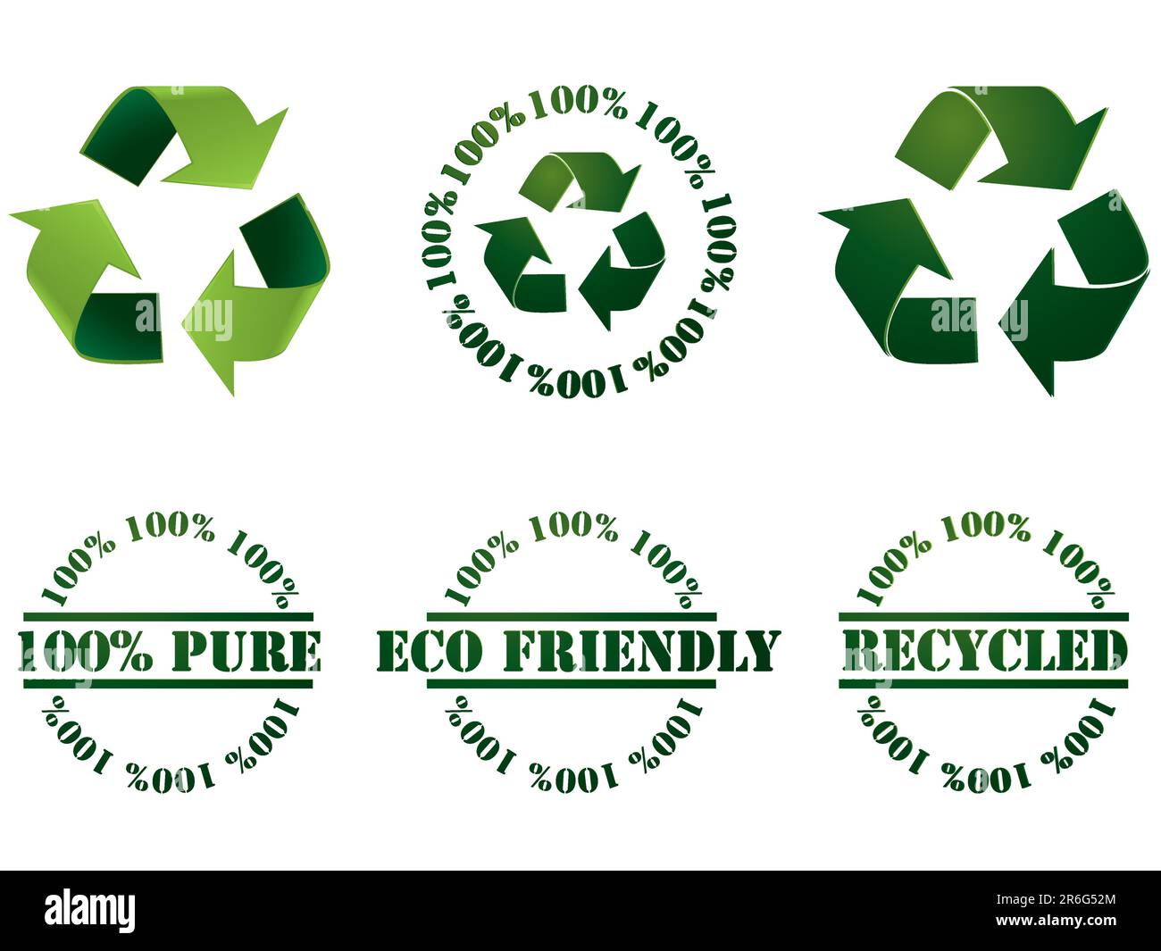 Recycling symbol and stamps. Please check my portfolio for more recycling illustrations Stock ...