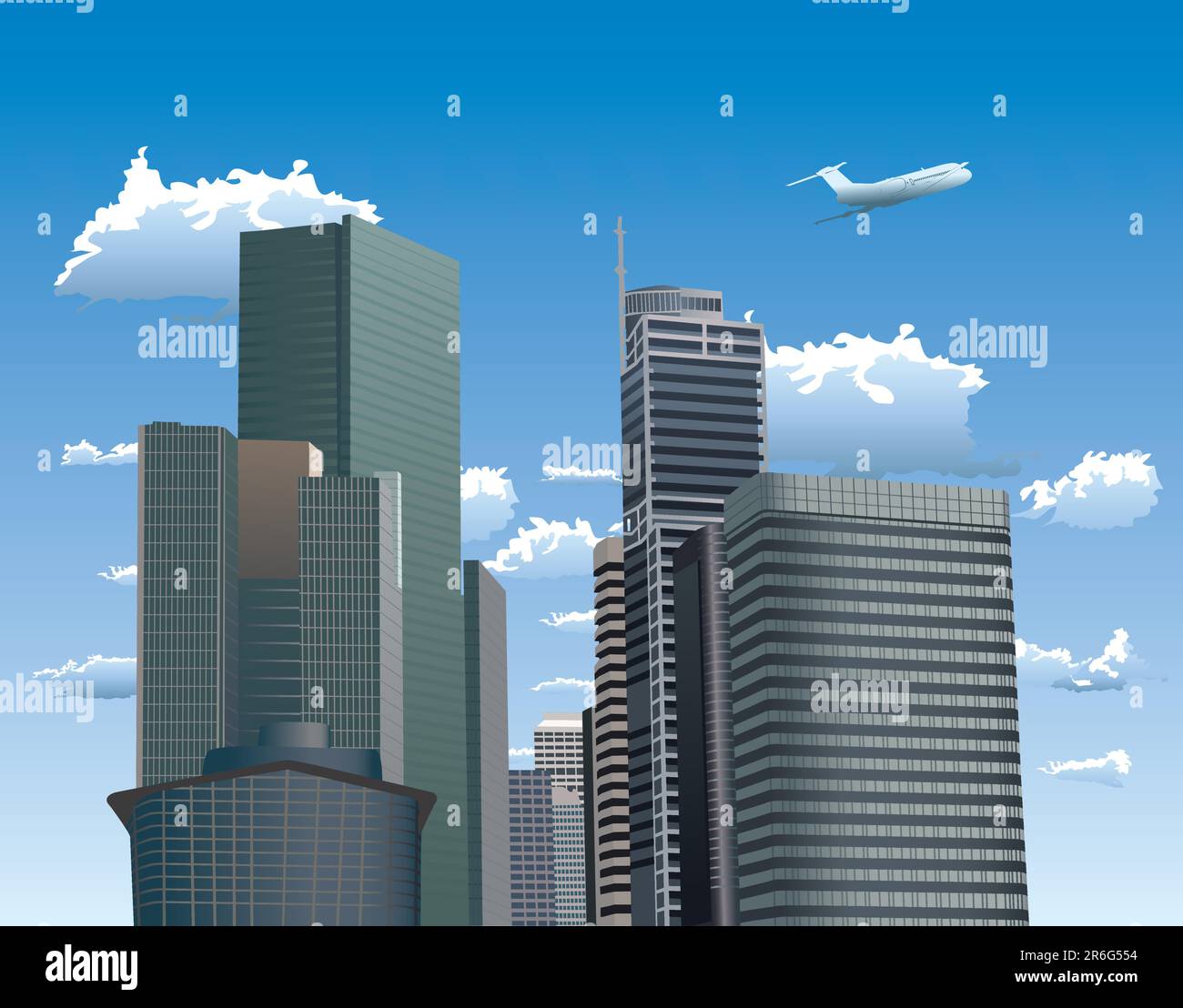 View skyscrapers in new Stock Vector Images - Alamy