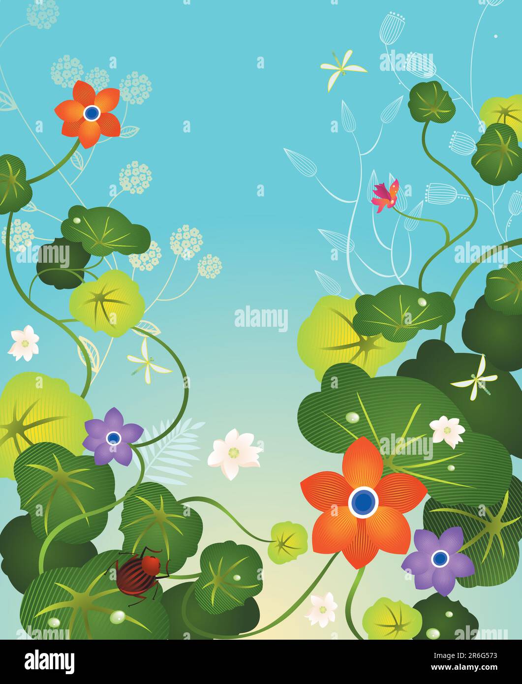 Plant pattern Stock Vector Images - Alamy