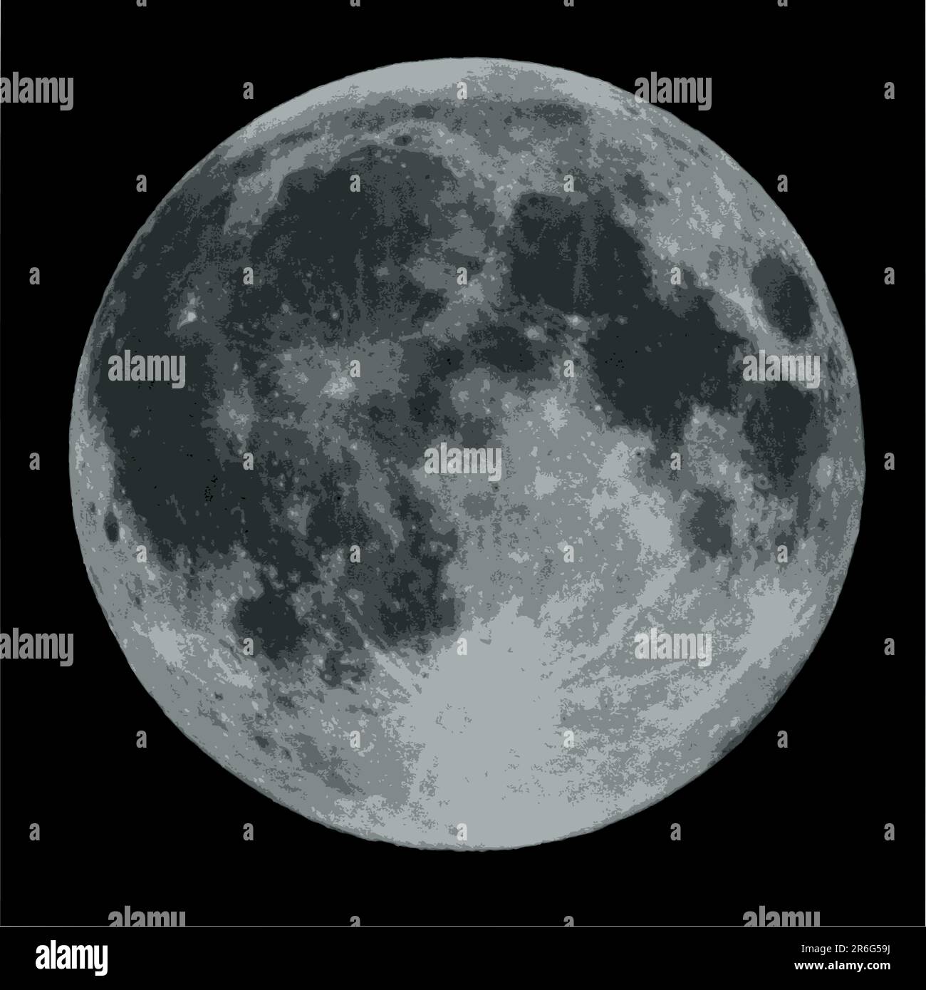 Full moon detail Stock Vector Images - Alamy