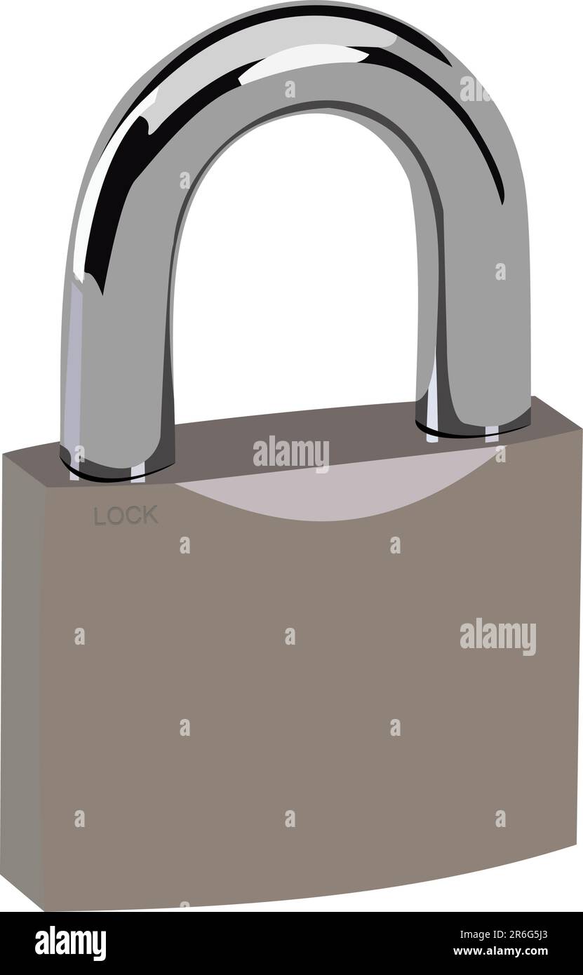 Realistic illustration lock - vector Stock Vector Image & Art - Alamy