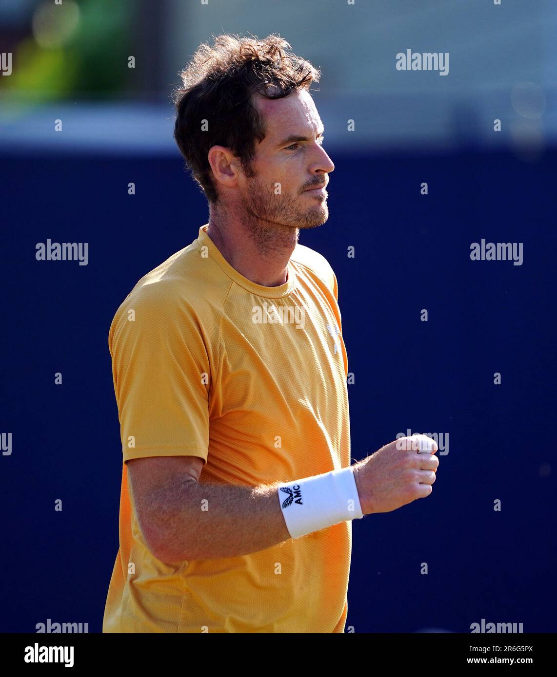 Andy Murray celebrates victory following his quarter final match ...