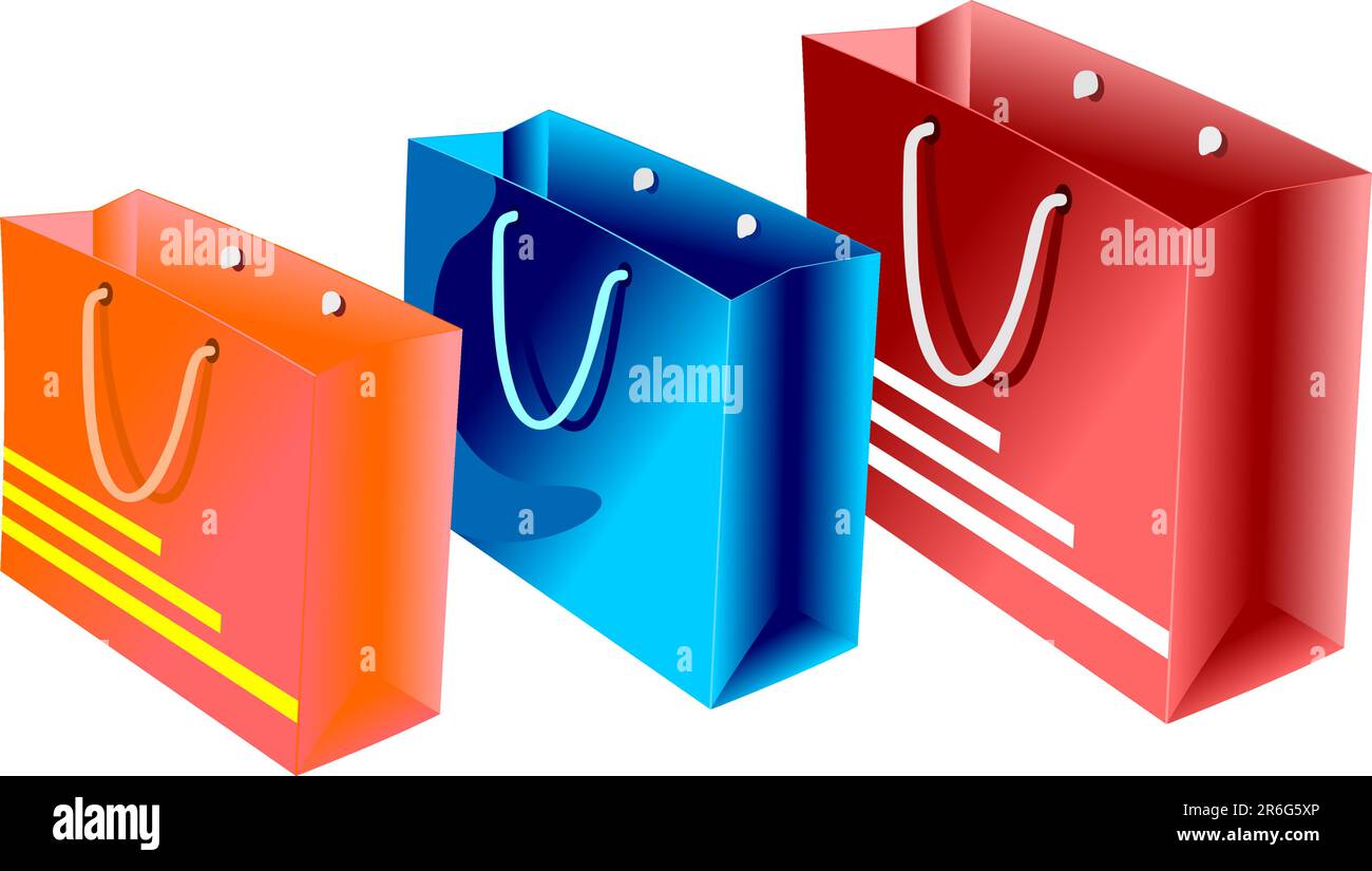 Shopping packet Stock Vector Images - Alamy