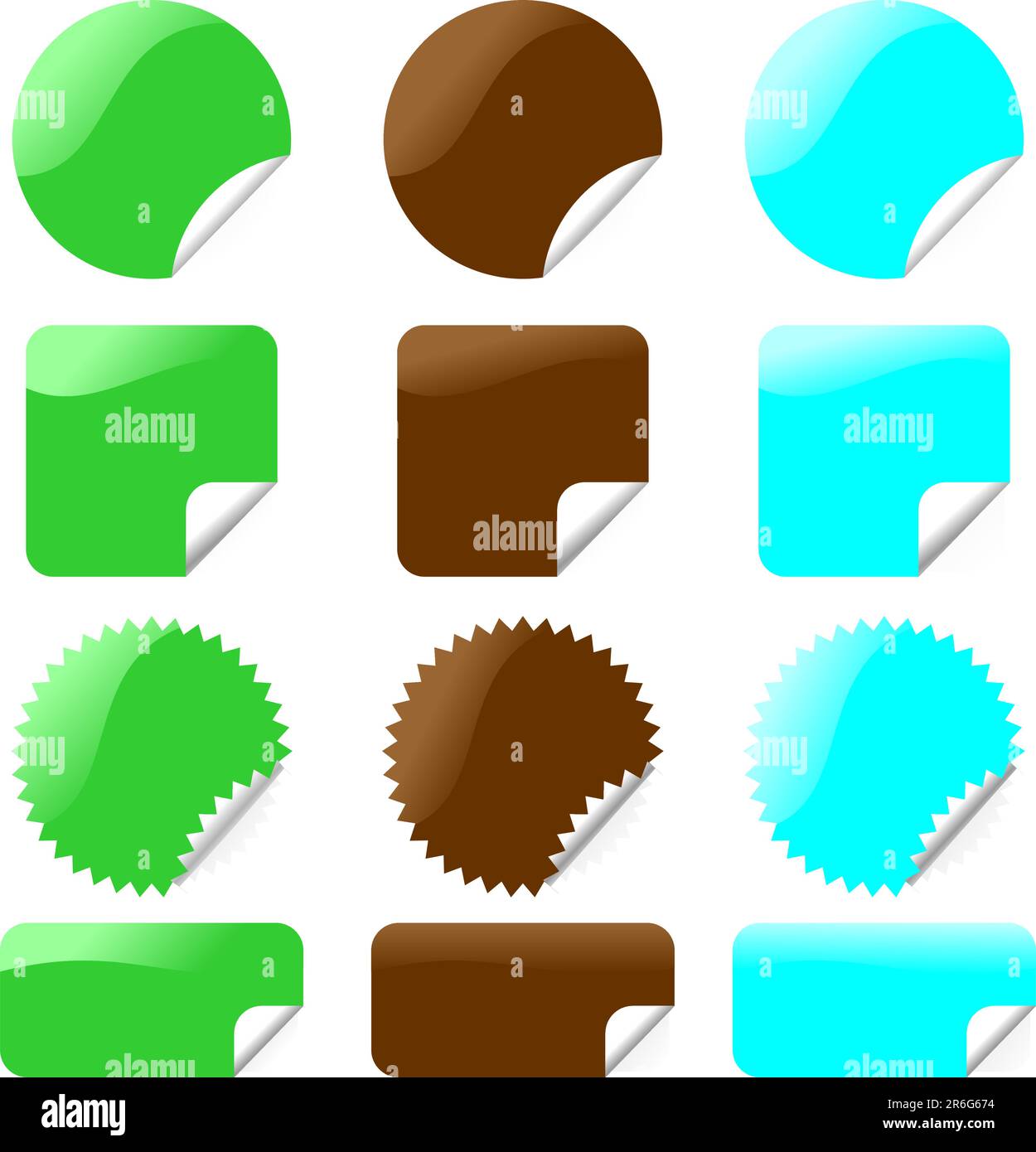 Various labels in illustration illustration Stock Vector Images - Alamy