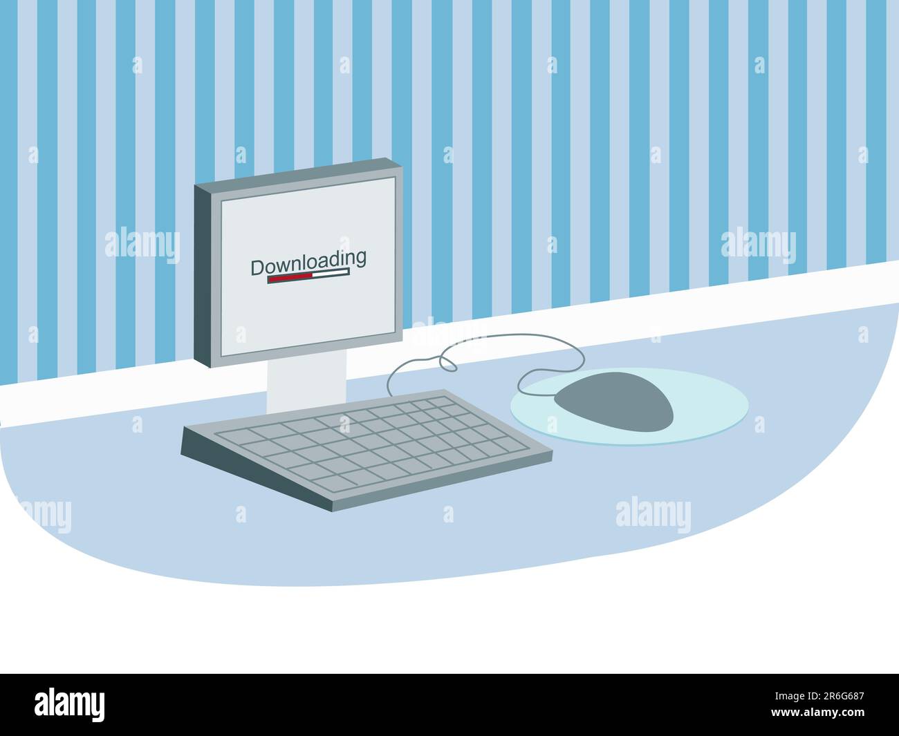 Vector illustration of a computer Stock Vector Image & Art - Alamy
