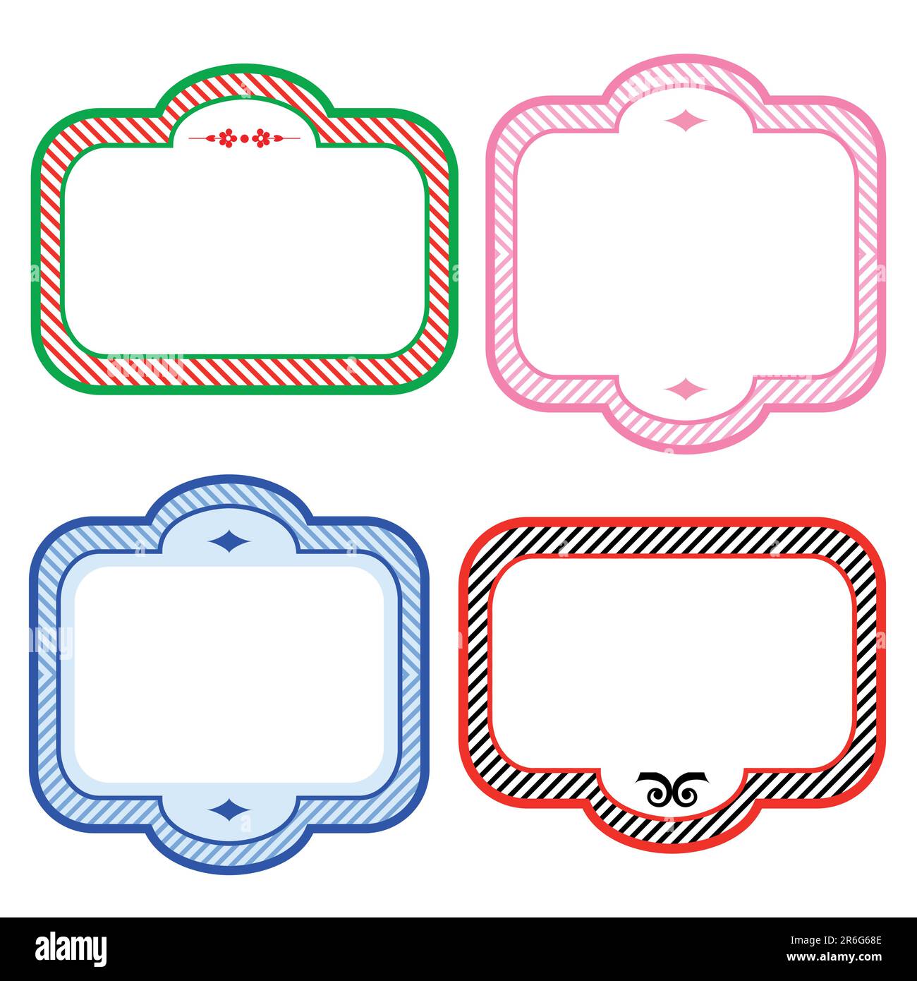 Vector frames collection with space for your text, full scalable vector ...