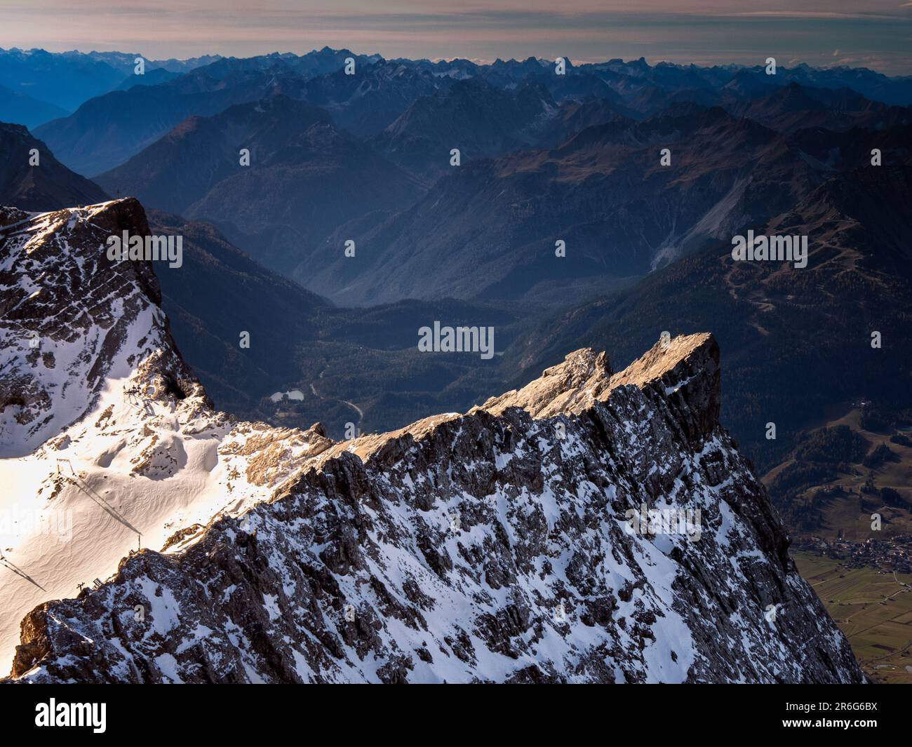 Zugspitze Top of Germany high mountain photo from Germany Stock Photo ...