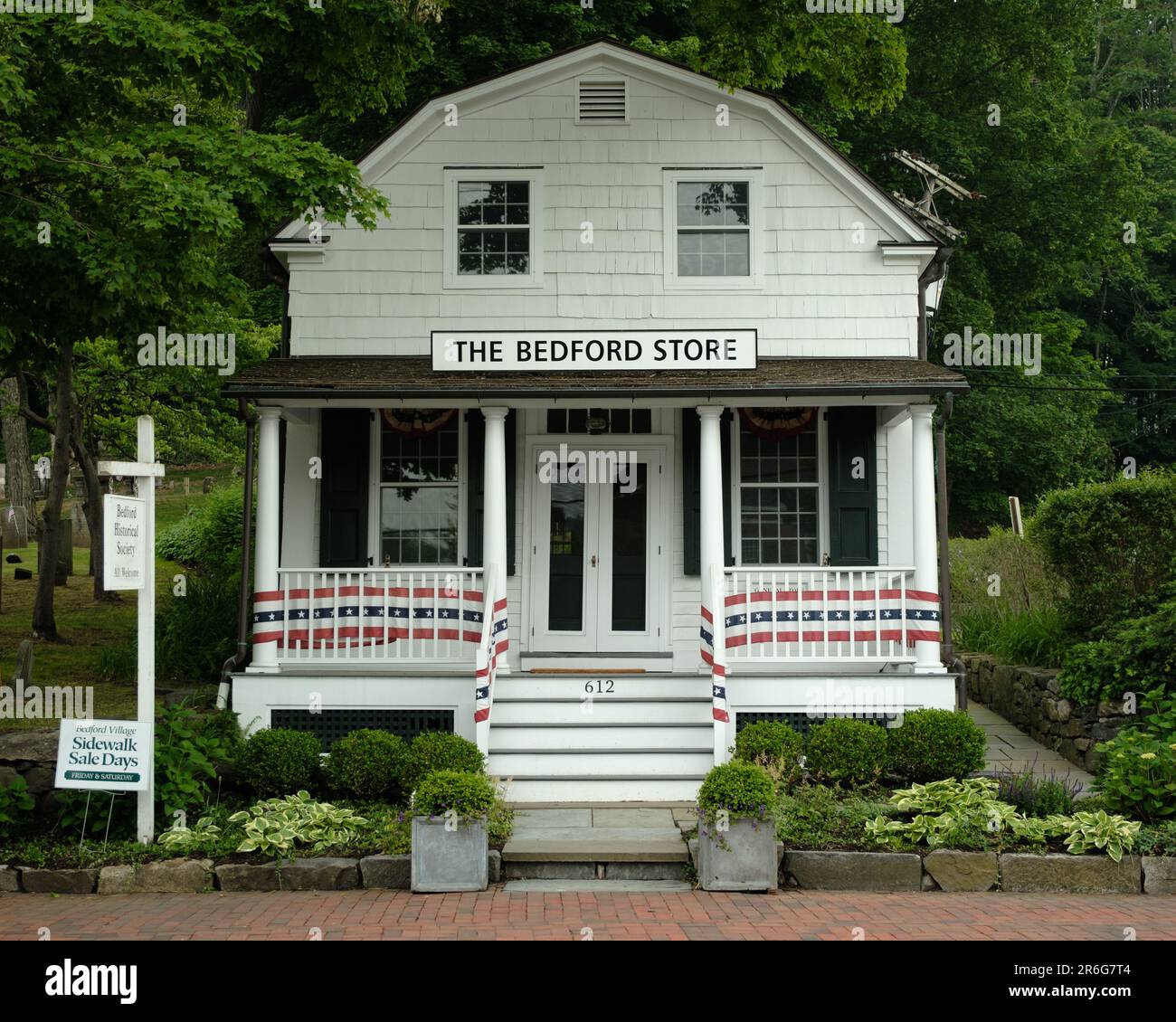The Bedford Store sign at the Bedford Historical Society, Bedford, New ...